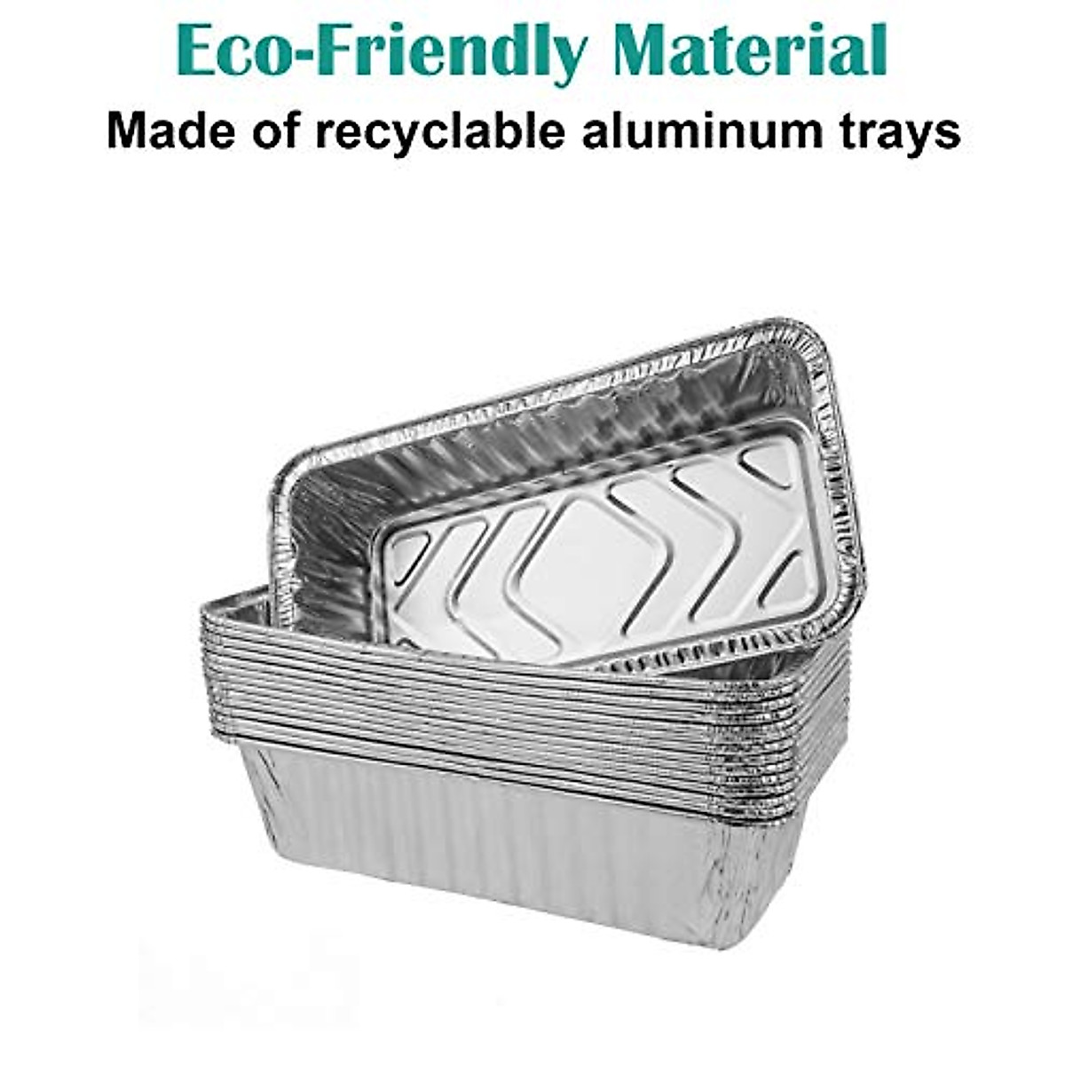 EasiBBQ Aluminum BBQ Foil Grill Drip Pans, BAC404 Grease PAN Liner for Traeger Timberline Pellet Grills, 15 Pack