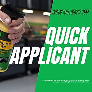 3D Express Montan Spray Wax - Glossy Shine, Streak Free, No Powder Residue 16oz.