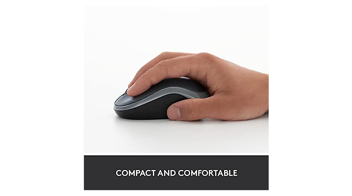 Logitech M185 Wireless Mouse - Compact, Ambidextrous, Long Battery Life