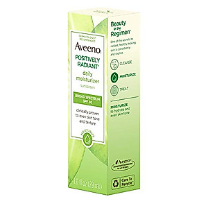 Aveeno Positively Radiant Daily Moisturizer Spf#30, 1oz, 1 Oz