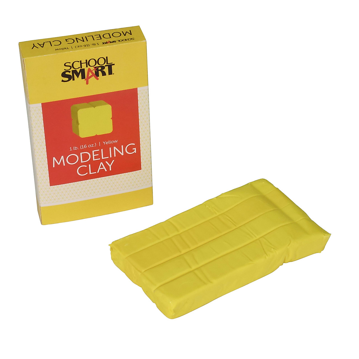 School Smart Modeling Clay, 1 Pound, Yellow
