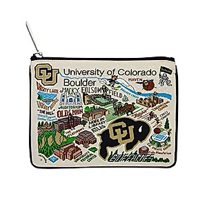 Catstudio University of Colorado Boulder Collegiate Zipper Pouch Purse | Holds Your Phone, Coins, Pencils, Makeup, Dog Treats, & Tech Tools