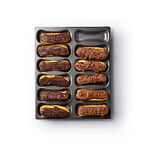 MasterClass 12-Hole Non-Stick Éclair Baking Tray, 31 x 25.5cm, Grey
