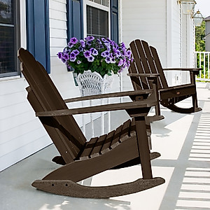 highwood Classic Westport Adirondack Rocking Chair, Adult, Weathered Acorn
