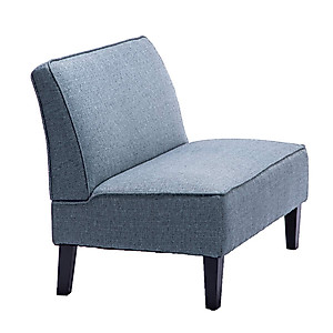 Yongqiang Upholstered Armless Loveseat Settee for Living Room Bedroom Dining Room Small Sofa Couch Banquette Pattern Fabric