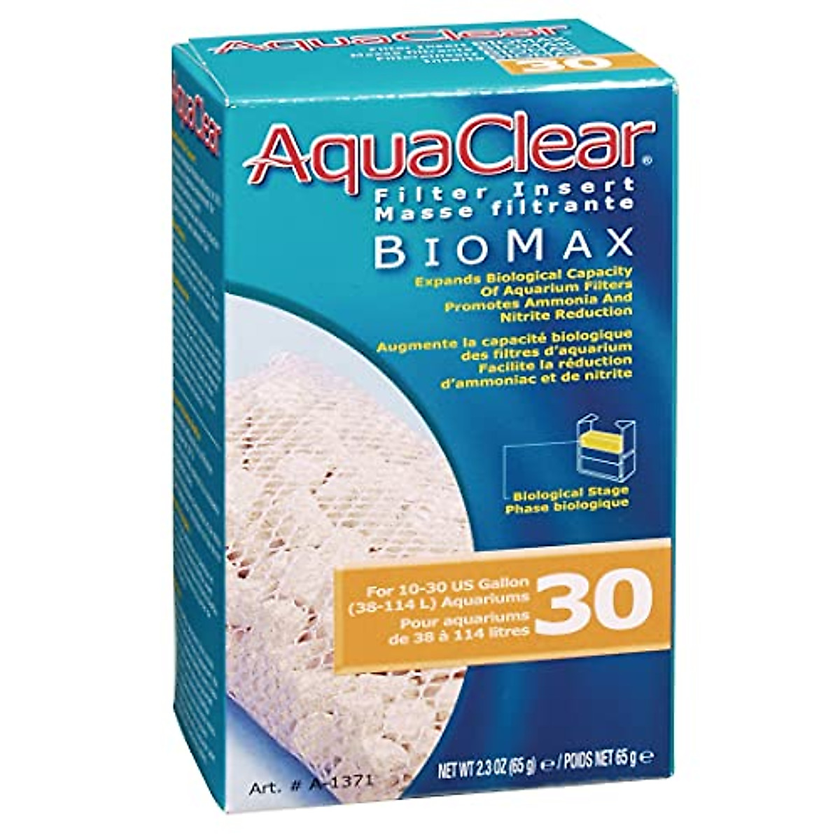 AquaClear 30 Filter Media Replacement Bundle, BioMax and Activated Carbon, Replacement Filter Media for Aquariums up to 30 Gallons