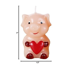 Joewyle Cake Topper Birthday Candles Decorations Little Pig