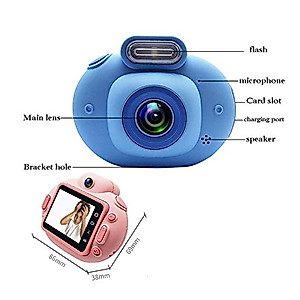 LKYBOA Children's Digital Camera - Baby Can Take Pictures Photography Male and Female Birthday Gift (Color : A)