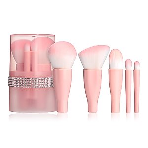 Travel Makeup Brushes BS-MALL Premium Synthetic Foundation Powder Concealers Eye Shadows With Diamond Case