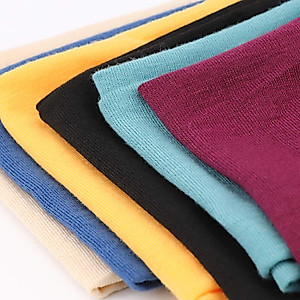 DRESHOW 6 PCS Adjustable Headbands for Women Knotted Headbands Elastic Non-Slip Fashion Hair Bands for Workout Sports Running Yoga