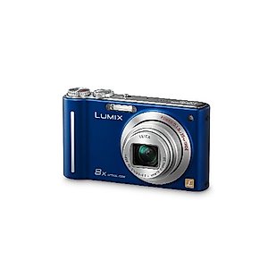Panasonic Lumix DMC-ZR1 12.1MP Digital Camera with 8x POWER Optical Image Stabilized Zoom and 2.7 inch LCD (Blue)