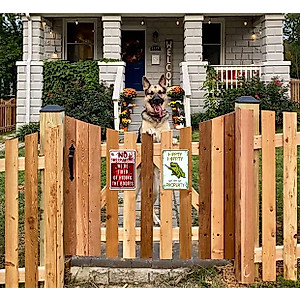 Bestylez Funny Metal Sign Door Sign Frog Decor For Bedroom, Bar, Garage, Yard - Hippity Hoppity Get Off My Property Frog Gift 12 x 8 Inch (005)