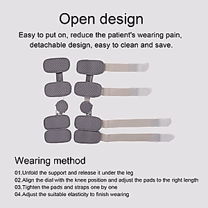 Hinged Knee Brace, Post Op Knee, Universal Knee Immobilizer Protector, Dual Side Limited Angle Disc, Limit Dual Hinge Design for ACL MCL PCL Injuries
