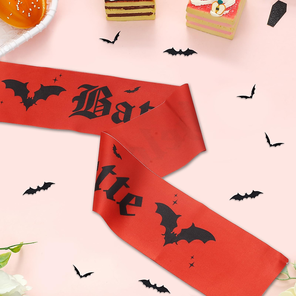Gothic Bachelorette Party Decorations Sash Red and Black Bachelorette Party Sash Bat-chelorette Sash Decorations Bachelorette Party Supply for Gothic Bridal Shower Wedding Party Engagement for woman