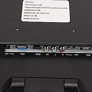 17 Inch Color Monitor, 1280x1024 HD LED Screen Display for Gaming for Laptops (US Plug)