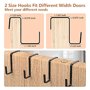 FENTEC 2 Pack Large Over The Door Shoe Organizer, 24 Pockets Mesh Hanging Shoe Organizers, Shoe Rack for Closet Mesh Closet Shoe Holder, Over Door Organizer, Shoe Organizer for Wall, Black