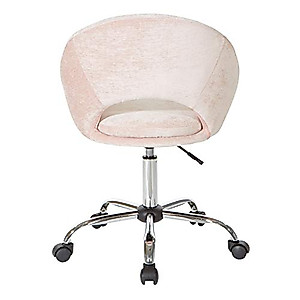OSP Home Furnishings Milo Office Chair, Blush