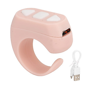 Mobile Phone Remote Control ABS Remote APP Page Turner Comfortable Carry for Watching TV (Pink)