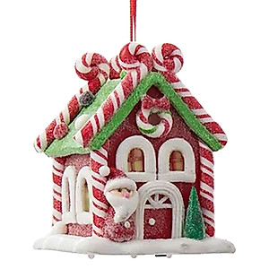 Kurt Adler Claydough LED Gingerbread Houses - 3 Assorted (3.5 Inches)