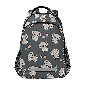 JHKKU Koala Animal Backpack for Girls Boys School Bags Teen Personalized Bookbag, Lightweight Laptop Bag Travel Backpacks