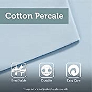 Mi Zone 100% Cotton Percale Ultra Soft Sheet Set, Twin, Pink Polka Dot