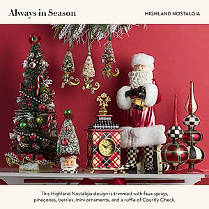 MACKENZIE-CHILDS Tabletop Christmas Tree, Highland Nostalgia