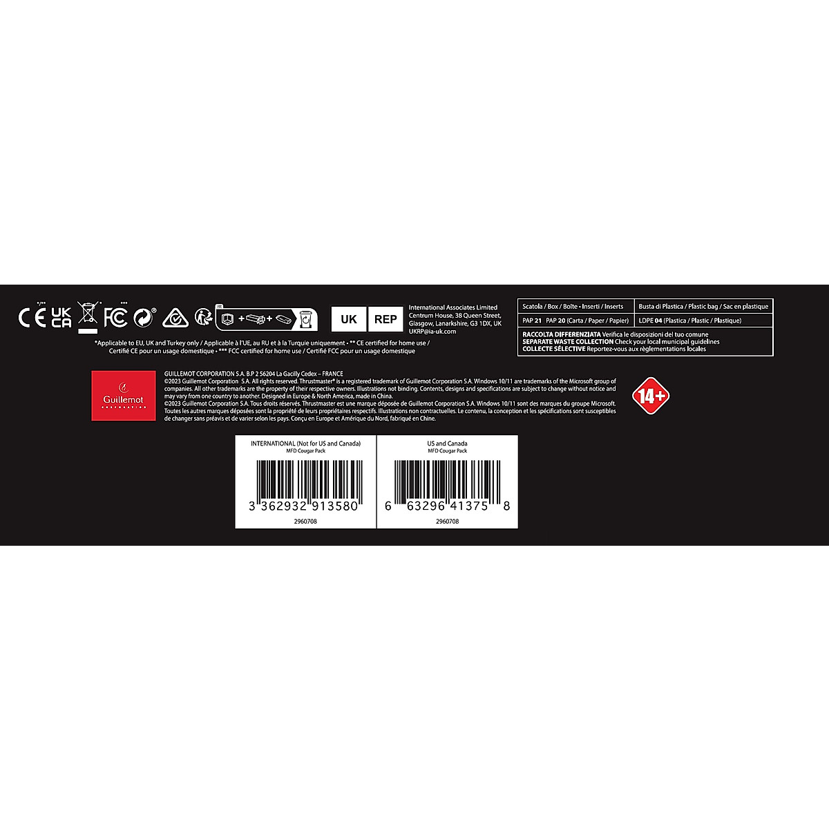 Thrustmaster MFD Cougar Pack (Compatible with PC)