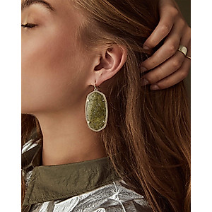 Kendra Scott Danielle Drop Earrings for Women, Fashion Jewelry, 14k Gold-Plated, Iridescent Dichroic Glass