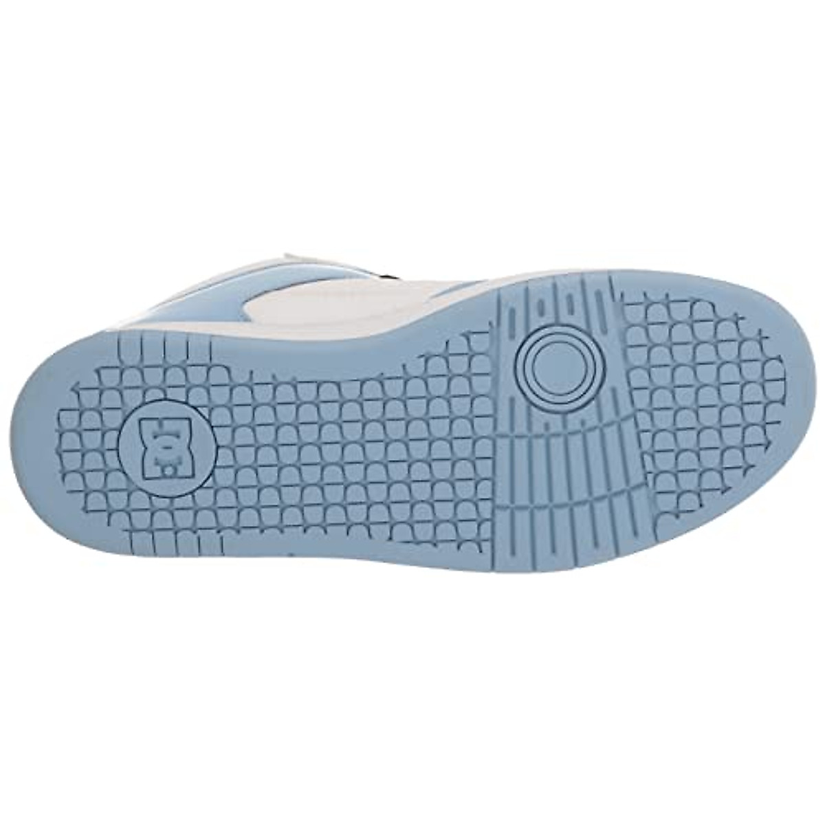 DC Women's Manteca 4 Mid Skate Shoe, Blue/White/Black, 6.5