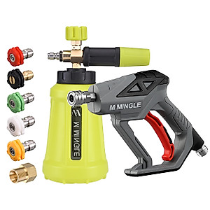 M MINGLE Pressure Washer Extension Wand, High Pressure Washer Gun Snow Foam Lance
