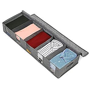 Guolarizi Under Bed Storage Box Storage Bag Extra Large Clothing Sorting Folding Flat Under Bed Storage Box Compartment Sweatshirt Organizer