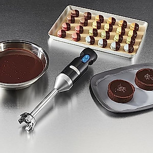 Waring Commercial Quik Stix Light Duty Stick Immersion Hand Held Blender, 7" Fixed Sealed Shaft, Steel Blade, 2 Speed, Professional Restaurant Foodservice Grade, 3 Gallon, 120V 100W, WSB35, Black