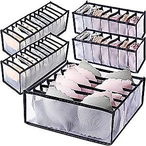 2 Set Wardrobe Closet Organizer Jeans Clothing Pants Cloth Storage Organizer Foldable Drawer Divider Closet Organizer Bins