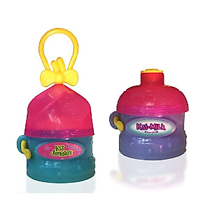 Neonate Baby K-simerito 2 Pack Grow-a-lot Food Milk & Juice Shakey Shake Food Playing Accessory - Edition in Spanish by Distroller