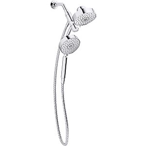 KOHLER 23219-CP Purist 2-in-1 Multifunction Shower Combo Kit, Rotating Showerhead with Handheld Shower Head, 2.5 GPM, Polished Chrome