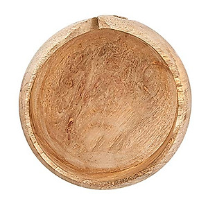 Mothers Day Gifts Wooden Yarn Bowl Knitting Bowl Large Crochet Yarn Holder Handmade Crocheting Accessories and Supplies Organizer 7 x 3" (Natural)