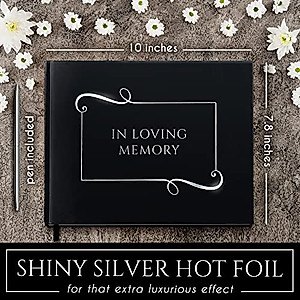 in Loving Memory Funeral Guest Book, Funeral Guestbook with Pen, Memorial Service Guest Book, Memorial Guest Book, Memorial Book, Funeral Book, Signature Book, Funeral Book Guest (FGB001)