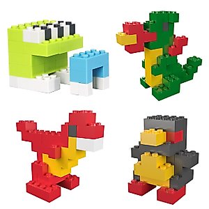 PicassoTiles 1250 PCs Educational Building Block Tiles Set Creative Shapes to Enhance Imaginative Play Unique Set to Characters and Numbers Learning STEM Toys Washable for Learning Education Ages 3+