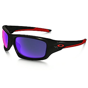 Oakley Valve, polished black/positive red iridium lens