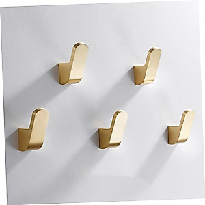 Cabilock 2pcs Towel Hooks Coat Hooks Wall Mounted Clothing Rack Metal Clothing Rack Bath Hook Brass Decor Wall Hooks Decorative Hooks Wall-Mounted Door Hook Towel Rack Coat Hanger Hook up
