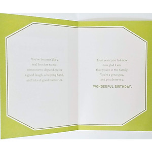 Greeting Card For You Brother-in-Law Happy Birthday I Want You To Know How Glad I Am That You're In The Family