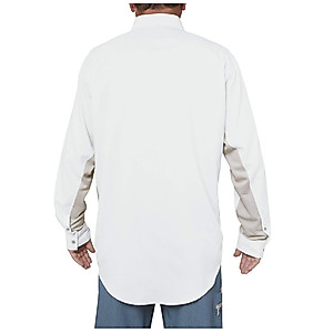 Calcutta Men’s Long Sleeve Performance Fishing Shirt, White, XX-Large