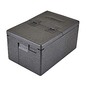 Standard Insulated Pan Carrier & Hot Box Food Warmer for Catering, Restaurants & Deliveries - Lightweight Thermal Container to Keep Food Hot During Transport - Top Loader 8" Deep with Flip Lid