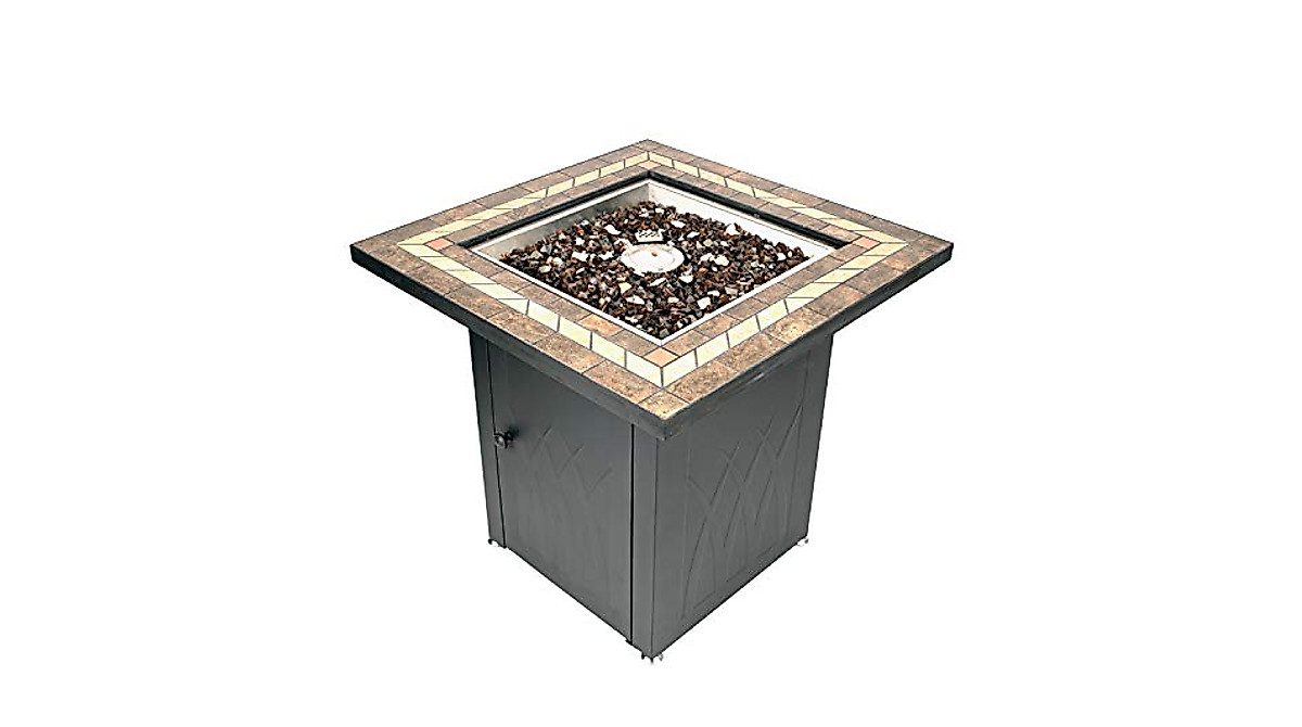 GHP Group Atlantis Table Gas Fire Pit – Elevate Your Outdoors