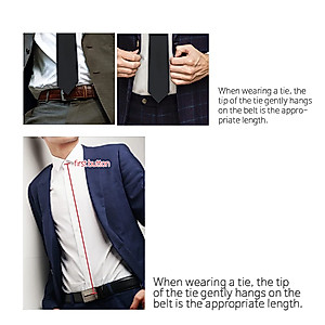 NEOVAT Men's Woman Tie black Auto Automatic necktie Great for Wedding,Groom,Groomsmen,Missions,Dances,Gifts,formal events., Black, M:47cm/18.5in~48cm/18.8in