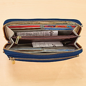 Collections Etc RFID Touch Screen Phone Wallet Crossbody Handbag