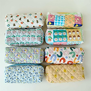 SURBEAV Pencil Case Pen Case Office College School Storage Bag Pouch Holder Box Organizer Makeup Pouch Cosmetic Bag Aesthetic Cute Pencil Case for Girls Boys Kids (S)