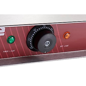 Kratos Commercial Electric Panini Sandwich Grill with Smooth Plates, 14" x 9" Cooking Surface, Commercial Countertop Panini Press, 120V, 1750W (29Y-021)