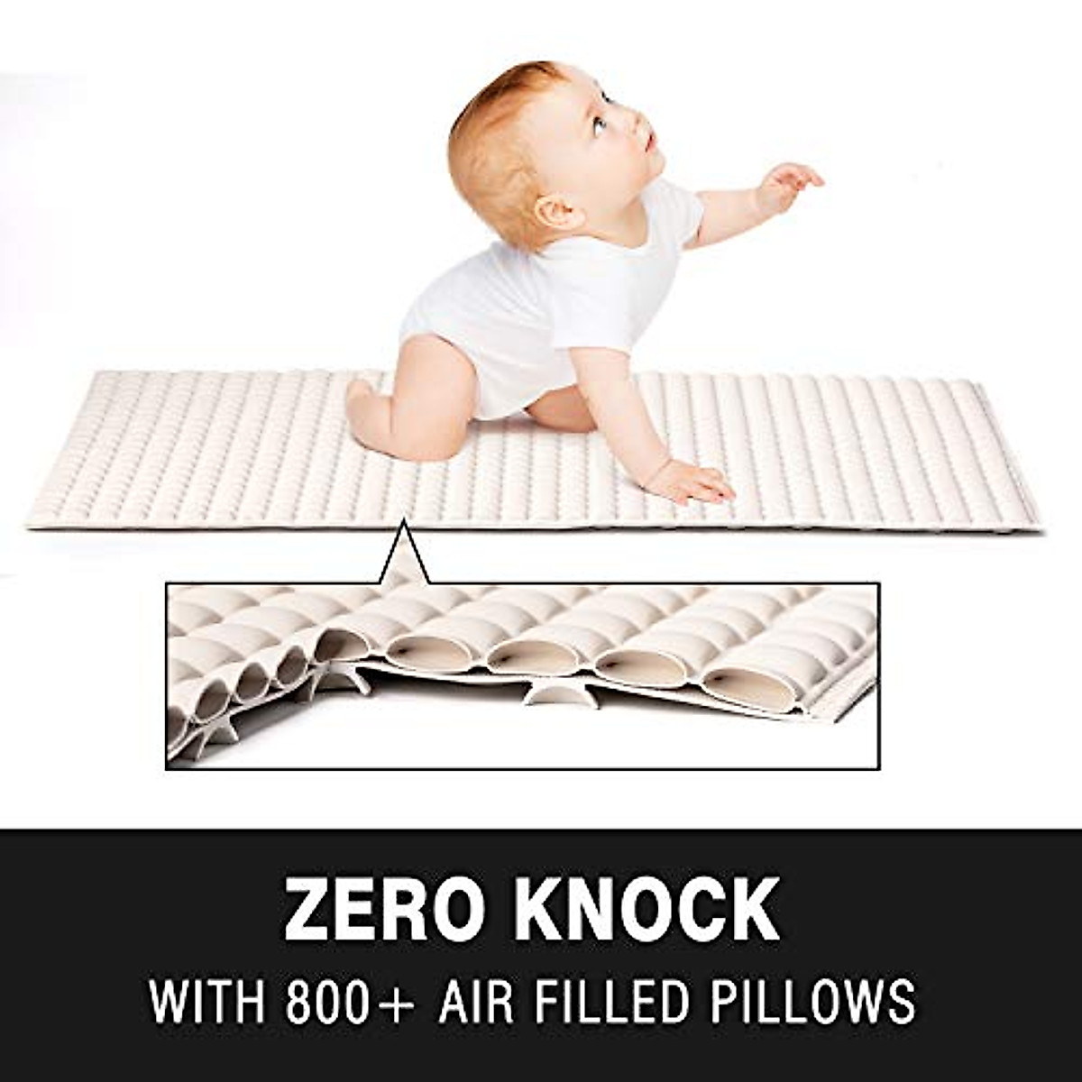 BOWERBIRD Premium Air Cushion Bathtub Mat with 800+ Air-Filled Cells, Provide Unprecedented Cushioned and Soft Comfort, Reduce Fatigue on Your Feet