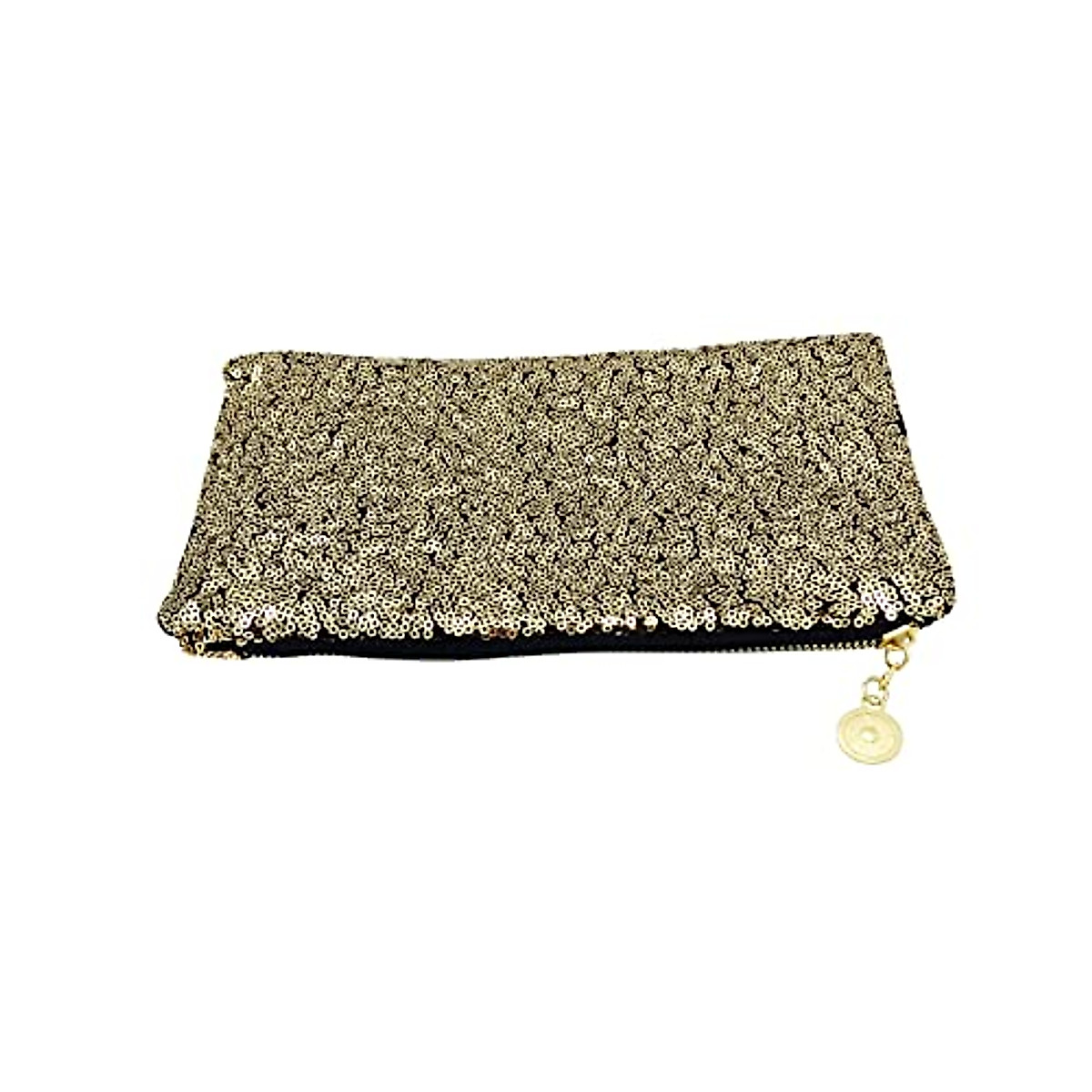 HUAI CHAO Sequins Clutch Purse Women Stylish Party Cocktail Handbag Cell Phone Cotton Bag Golden, 0